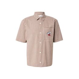 Hollister Button Up Shirt male Brown size S