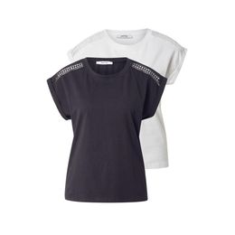 ABOUT YOU T-Shirt 'Elisa' Damen Gr&ouml;&szlig;e L schwarz / wei&szlig;