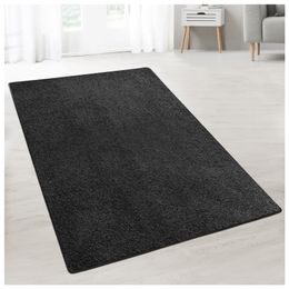 Karat homeliving Shaggy-Teppich auf Ma&szlig; Barcelona Schwarz 78
