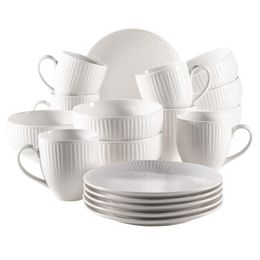 M&auml;ser M&auml;ser Fr&uuml;hst&uuml;cksset, Porzellan Dalia Wei&szlig;