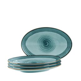 M&auml;ser M&auml;ser Platten-Set, Porzellan Prospero Blau