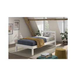 Vipack Einzelbett Pino mit Liegefl&auml;che 90x200 cm - Wei&szlig; lackiert