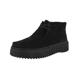 Clarks Lace-Up Ankle Boots 'Torhill Moss' female Black size 39,5