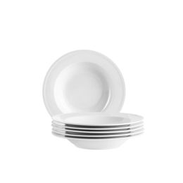 Mäser Mäser Suppenteller Set, Porzellan Arlona Weiß