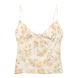 Pull&Bear Pull&bear Top Damen Gr&ouml;&szlig;e L hellgelb / pastellgr&uuml;n / rosa / wei&szlig;