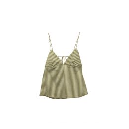 Pull&Bear Pull&bear Top Damen Gr&ouml;&szlig;e L oliv / wei&szlig;