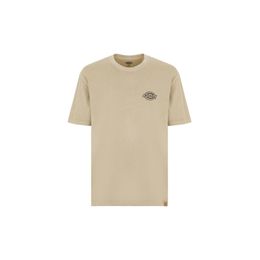Dickies T-Shirt 'Service Station' Herren Gr&ouml;&szlig;e XS beige / schwarz