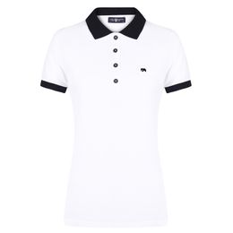 Jimmy Sanders Polo Shirt Kurz Arm Damen Gr&ouml;&szlig;e S wei&szlig;