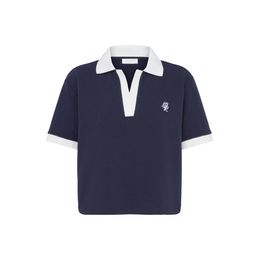 LeGer by Lena Gercke Poloshirt 'Drew' Damen Gr&ouml;&szlig;e XXL navy / wei&szlig;