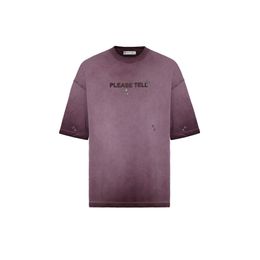 Dandalo T-Shirt Herren Gr&ouml;&szlig;e XL dunkellila / burgunder