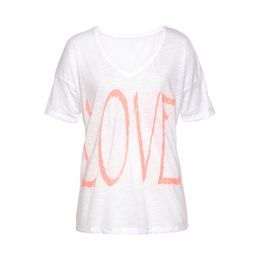 Vivance T-Shirt Damen Gr&ouml;&szlig;e S/M neonorange / wei&szlig;