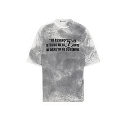 Dandalo T-Shirt Herren Gr&ouml;&szlig;e S ecru / graphit / schwarz