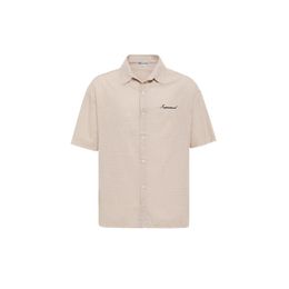 Dandalo Hemd Herren Gr&ouml;&szlig;e S beige / schwarz