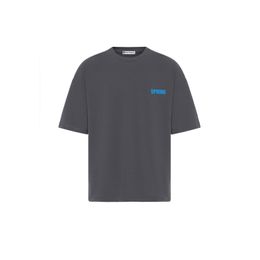 Dandalo T-Shirt Herren Gr&ouml;&szlig;e L himmelblau / dunkelgrau / wei&szlig;