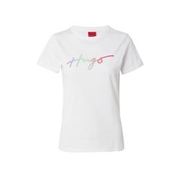 Hugo T-Shirt 'Deloris_3' Damen Gr&ouml;&szlig;e XXL mint / helllila / pink / wei&szlig;