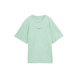 Tom Tailor Denim T-Shirt Damen Gr&ouml;&szlig;e L mint / lila / helllila / offwhite