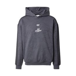 adidas originals Sweatshirt '100 Thieves' Herren Gr&ouml;&szlig;e L grau / dunkelgrau / wei&szlig;