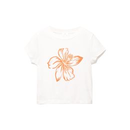 Pull&Bear Pull&bear T-Shirt Damen Gr&ouml;&szlig;e S mandarine / rosa / wei&szlig;