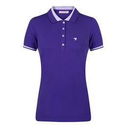 Felix Hardy Polo Shirt Kurz Arm Damen Gr&ouml;&szlig;e XL violettblau