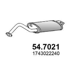 Asso Endschalldämpfer für TOYOTA 174300D140 1743022420 1743022240 54.7021