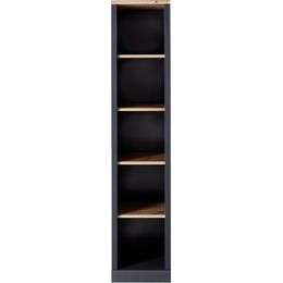Aktenregal Innostyle, grau (graphit), B:43cm H:204cm T:38cm, ABS-Kunststoff, Dekorfolie, FSC-zertifizierter Holzwerkstoff, Hartfaserplatte, Kunststoff, Spanplatte, Regale