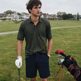 LANDS' END Golf-Shorts, Herren,  Blau, Polyester, by Lands' End