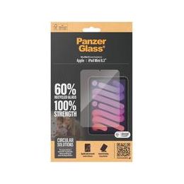 PanzerGlass Displayschutz Ultra-Wide Fit, Schutzfolie transparent, iPad Mini 8,3" (2021, 2024)
