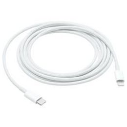 Apple USB-Kabel USB 2.0 USB-C&reg; Stecker, Apple Lightning Stecker 2.00 m Wei&szlig; MW2R3ZM/A