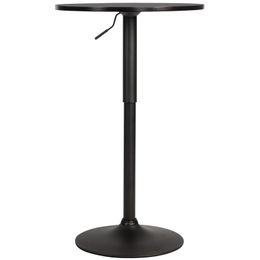 CLP Stehtisch Lamoni h&ouml;henverstellbar drehbar mit Metallgestell I Bistrotisch f&uuml;r Bar & Events I Tischplatte &Oslash; 60 cm I Ideal mit Hussen & Deko