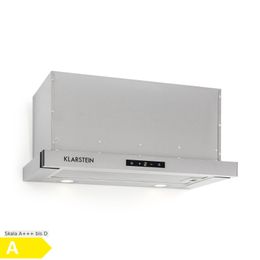 Klarstein Vinea Unterbau-Dunstabzugshaube Flachschirmhaube 60cm silber Silber