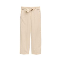 Tom Tailor Damen TTLEA Wide Leg Hose, braun, Uni, Gr. 36/32