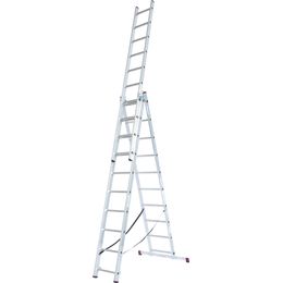 Vielzweckleiter Krause "CORDA", grau (aluminiumfarben), H:615cm, Aluminium, Leitern