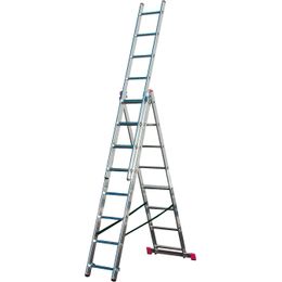 Vielzweckleiter Krause "CORDA", grau (aluminiumfarben), H:450cm, Aluminium, Leitern