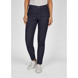 Jerseyhose Rabe "Hose", Damen, Gr. 42, Normalgr&ouml;&szlig;en, blau (dunkelblau), 90%Baumwolle, 8%Polyester, 2%Elasthan, unifarben, skinny fit, Hosen Jerseyhose