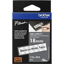 Brother Schriftbandkassette TZe-SE4, weiß/schwarz