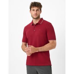 Brax Herren Polo Style PETE red wine, dunkelrot, Gr. M