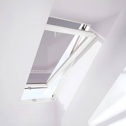 Dachfenster mit Markise, PVC, RoofLite+ made by Velux Group, Solid PVC, Sonnenschutz-Markise auf der Au&szlig;enseite, 55x78 cm