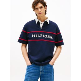 Tommy Hilfiger Herren Rugbyshirt &raquo;AMERICANA COLOURBLOCK SS RUGBY&laquo; blau S