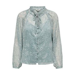 Only Chiffonbluse »ONLELIZA LIFE LS V-NECK STRING TOP WVN« Fog Green AOP:W BOHEMIAN GARDEN L L Blusenshirt mit Top von Only