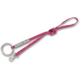 Bernd Götz BERND GÖTZ Ledergürtel mit Karabiner-Ringverschluss pink