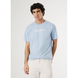 Pepe Jeans Rundhalsshirt »EGGO« 532SOHO BLUE M M Kurzarmshirt von Pepe Jeans