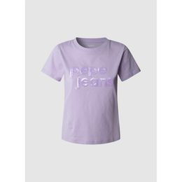 Pepe Jeans T-Shirt »ARIA« mit Ton-in-Ton Paillettenbesatz 419LILAC M M T-Shirt ARIA von Pepe Jeans