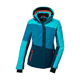 Killtec Skijacke »KSW 67 WMN SKI JCKT« Damen Skijacke: wasserdicht, atmungsaktiv, abnehmbare Kapuze türkis 38 38 Skijacke mit abzippbarer Kapuze...