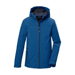 Killtec Softshelljacke »KOW 366 BYS SFTSHLL JCKT« Wasserabweisende Softshelljacke mit Fleece, Kapuze und Reflektoren dunkelblau 116 116 Jungen...