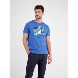 Lerros T-Shirt »Herren T-Shirt mit Brustprint« COBALT BLUE M M MODERN FIT (schmale Passform)