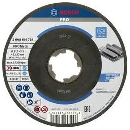 Bosch Accessories Standard for Metal 2608619781 Trennscheibe gekr&ouml;pft 115 mm 1 St. Metall