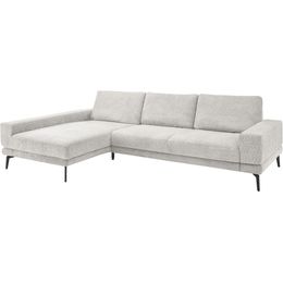 Ecksofa "SO 3600 optimaler Sitzkomfort in Federkern o. Kaltschaum, 2 Sitzh&ouml;hen", grau (kama silber), B:293cm H:87cm T:180cm, 100% Polyester, SET ONE BY Musterring, Sofas, Ecksofa, Sitzh&ouml;he 44 cm, Kaltschaum, B 293 x T 180 cm, Kama silver