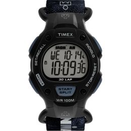 Chronograph Timex "IRONMAN MODERN VINTAGE", schwarz, Armbanduhren, Herren, Quarzuhr, Armbanduhr,Herrenuhr,digital,Textilarmband,Stoppfunktion,Tag