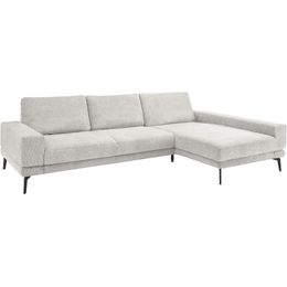 Ecksofa "SO 3600 optimaler Sitzkomfort in Federkern o. Kaltschaum, 2 Sitzh&ouml;hen", grau (kama silber), B:293cm H:87cm T:180cm, 100% Polyester, SET ONE BY Musterring, Sofas, Ecksofa, Sitzh&ouml;he 42 cm, Kaltschaum, B 293 x T 180 cm, Kama silver