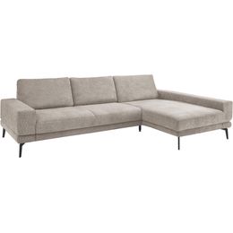Ecksofa "SO 3600 optimaler Sitzkomfort in Federkern o. Kaltschaum, 2 Sitzh&ouml;hen", grau (kama stone), B:293cm H:87cm T:180cm, 100% Polyester, SET ONE BY Musterring, Sofas, Ecksofa, Sitzh&ouml;he 42 cm, Federkern, B 293 x T 180 cm, Kama stone